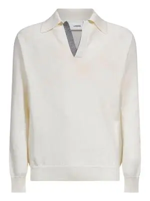 LARDINI Lardini Contrast-Trim Raglan-Sleeve Sweater No