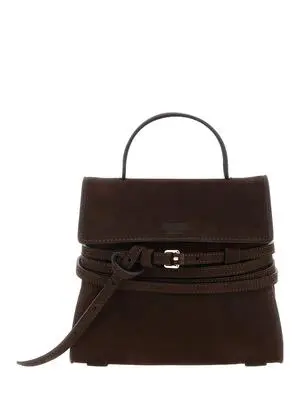 Moschino Tie Me Shoulder Bag - Brown