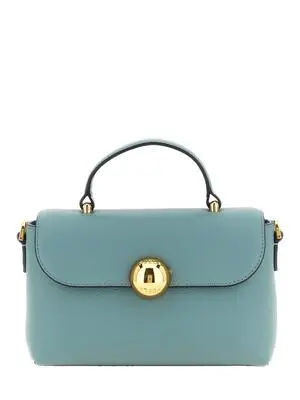 Furla Mini Shoulder Bag With Gold Sphere Clasp - Light Blue