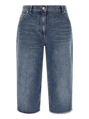 Magda Butrym Cropped Capri Jeans - Blue
