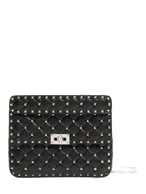 Valentino Garavani Medium Studded Leather Shoulder Bag - Black