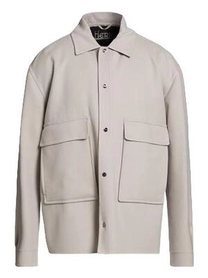 Herno Light Virgin Wool & Polyester Overshirt - Grey