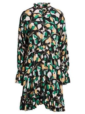 La DoubleJ Floral Print Silk Midi Dress - Black