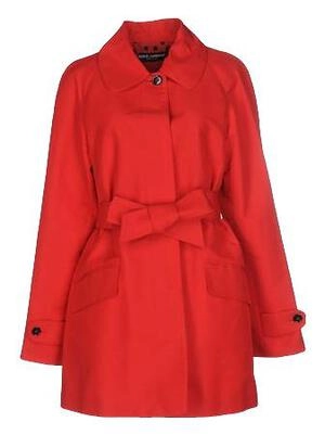 Dolce & Gabbana Cotton & Polyamide Overcoat - Red