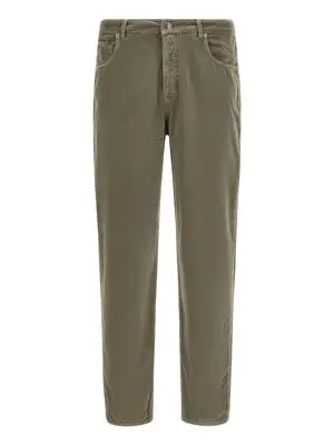 Brunello Cucinelli Corduroy Straight-leg Trousers - Green