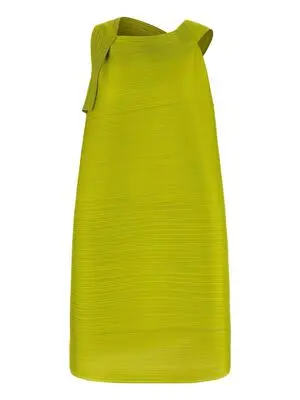 Issey Miyake Bouncy Basket Midi Dress - Green