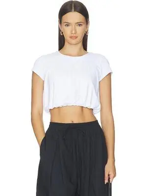 Susana Monaco Crew Blouson Top - Sugar
