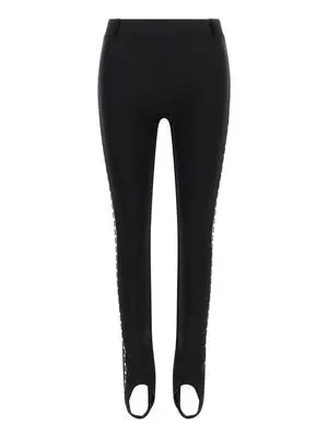 Moschino Leggings With Side Logo Band - Multicolor