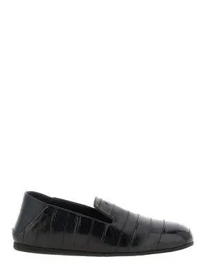 GIUSEPPE ZANOTTI Rupert 10' Eel Leather Loafers - Black
