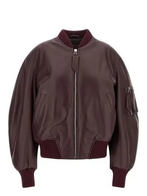 Attico Anja' Lambskin Bomber Jacket - Multicolor