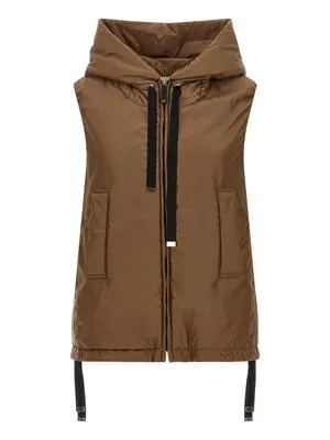 Max Mara Sleeveless Padded Vest - Brown