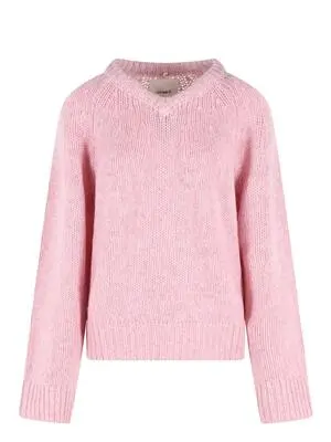 LISA YANG Cashmere V-neck Sweater - Pink