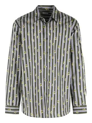 Dries Van Noten Caper' Lilac Cotton Shirt - Multicolor