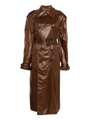 Saint Laurent Double-breasted Trench Coat - Brown