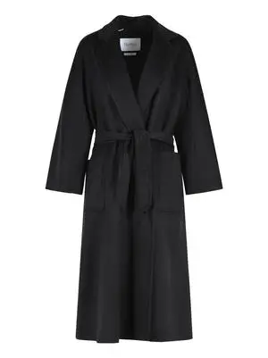 Max Mara Icon Ludmilla Cashmere Coat - Black