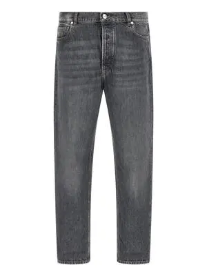 Brunello Cucinelli Greyscale Straight Leg Jeans - Gray