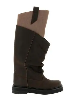 Attico New Robin Passeggiata Boots - Brown