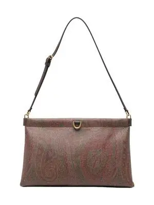 Etro Paisley Pattern Shoulder Bag - Brown