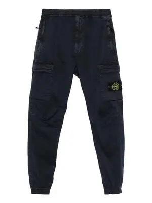 Stone Island Tapered Cargo Trousers - Blue