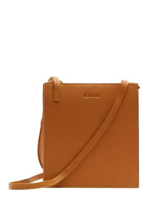 ÉCOTORIE Polly Caramel Calf Leather Shoulder Bag - Orange