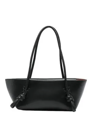 Hereu Leather Shoulder Bag - Black