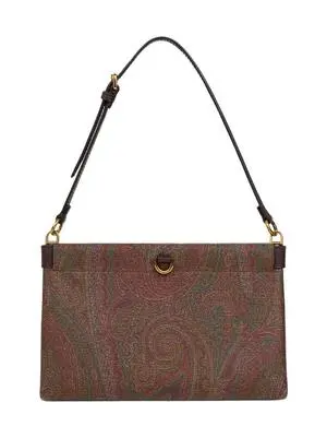 Etro Paisley Pattern Shoulder Bag - Brown