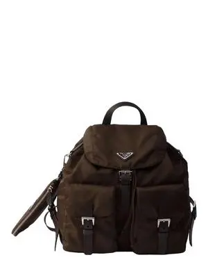 Prada Backpack With Saffiano Leather Details - Brown