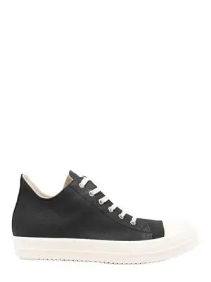 Rick Owens Low-top Canvas Sneakers - Black