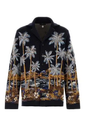 Alanui Embroidered Wool Blend Cardigan - White