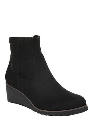 LIFESTRIDE Zionne Wedge Ankle Bootie - Black