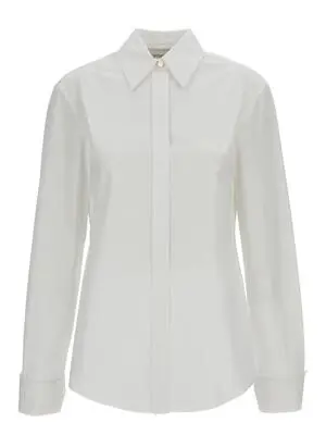 Sportmax Peplum Poplin Shirt - White