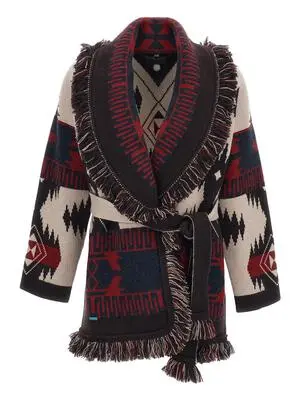 Alanui Icon" Jacquard Cashmere Cardigan - Multicolore