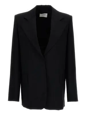 Sportmax Oversized Wool Blazer - Black