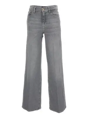 7 For All Mankind Luxe Vintage Wide Leg Jeans - Grey