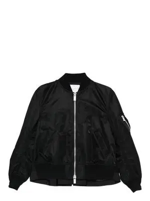 Sacai Zip-up Bomber Jacket - Black