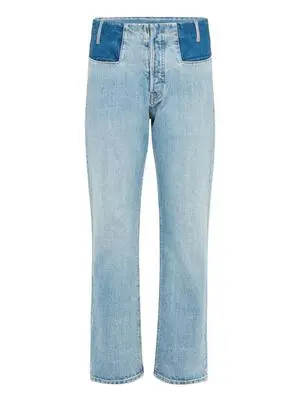 MAISON MARGIELA Cotton Straight Leg Jeans - Blue