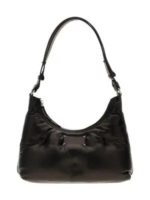 MAISON MARGIELA Lambskin Matelassé Shoulder Bag - Black