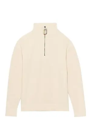 JW Anderson Half-zip Wool And Cotton Blend Jumper - Multicolor