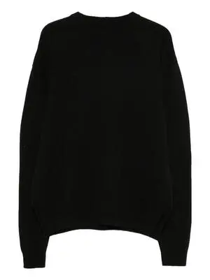 Rick Owens Ru02f4684 Wsbr 09 Wool Blend Crewneck Sweater - Black