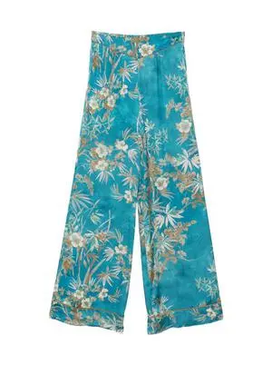 FORTE_FORTE Wide Leg Palazzo Pants - Blue