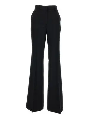 Sportmax Tropical Wool Trousers Black - Multicolor