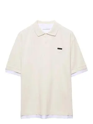 Prada Neutrals Polo Shirts - Cream