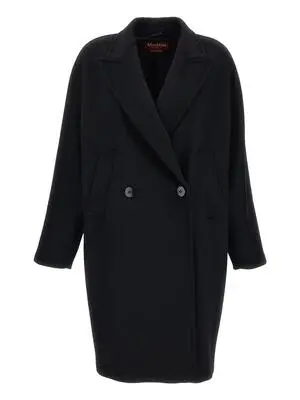 Max Mara Double Breasted Wool Coat - Multicolor