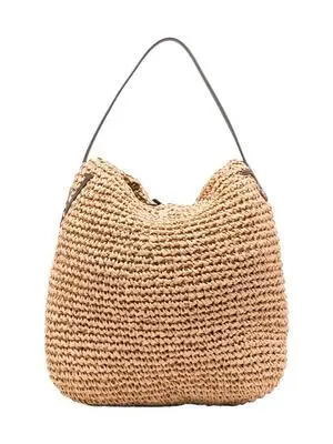 JW Anderson Raffia Woven Tote Bag - Cream