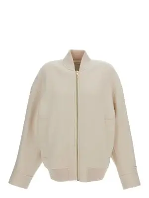 Sportmax Wool Zip-up Bomber Jacket - Multicolor