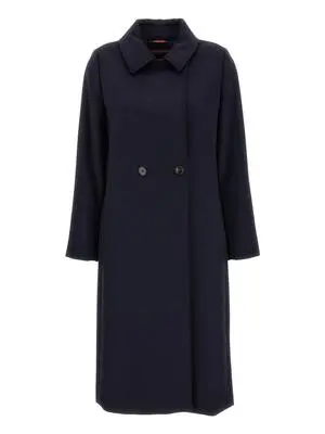 Max Mara Long Robe-style Wool Coat - Multicolor