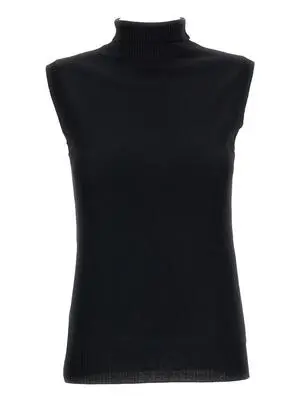 Sportmax SPORTMAX High Neck Knit Vest Multicolor