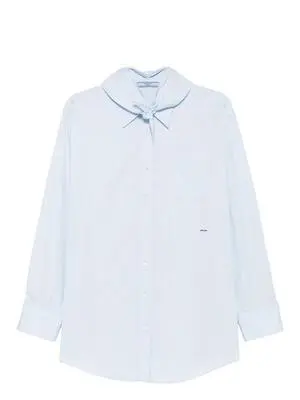 PRADA PRADA Cotton Twist-Detail Collar Shirt
