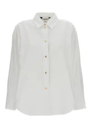 Max Mara Volonta Oxford Shirt With Jewel Buttons - Multicolor