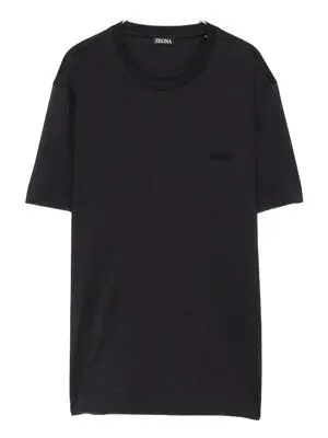 Zegna Grey T-shirts & Vests T-shirts - Black